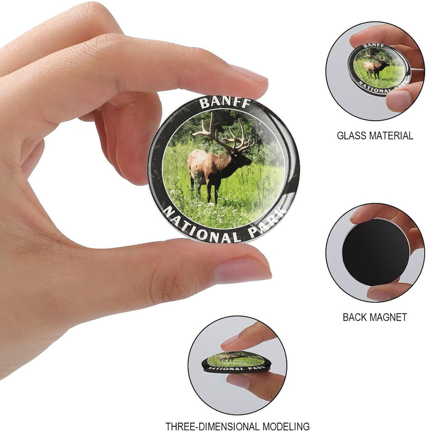 Banff National Park Landscape Magnets Refrigerator Glass Magnets City ...