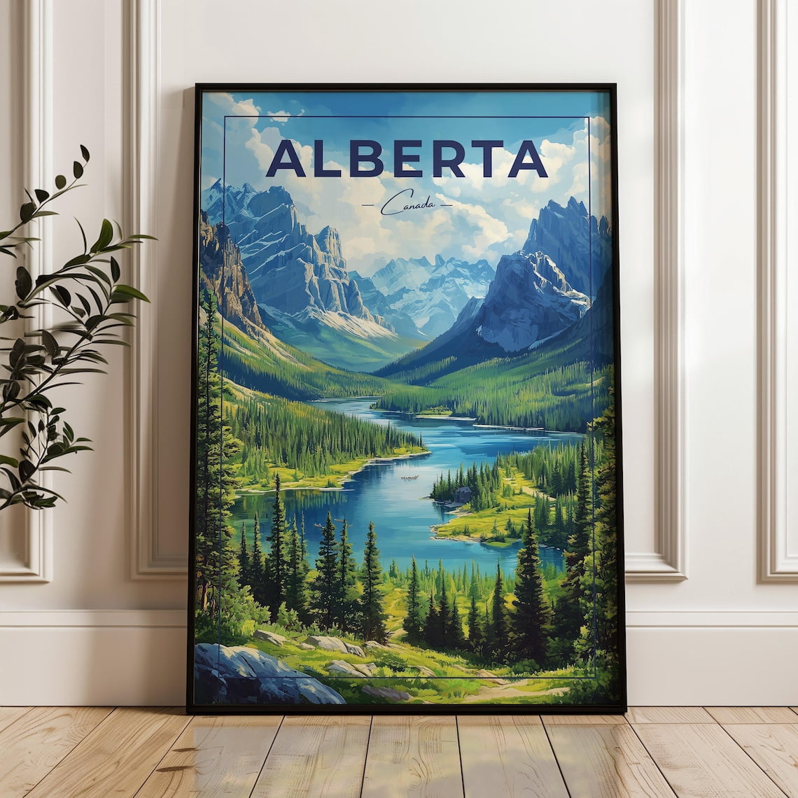 Banff National Park Print Alberta Travel Canada Art, Unframed Paper ...