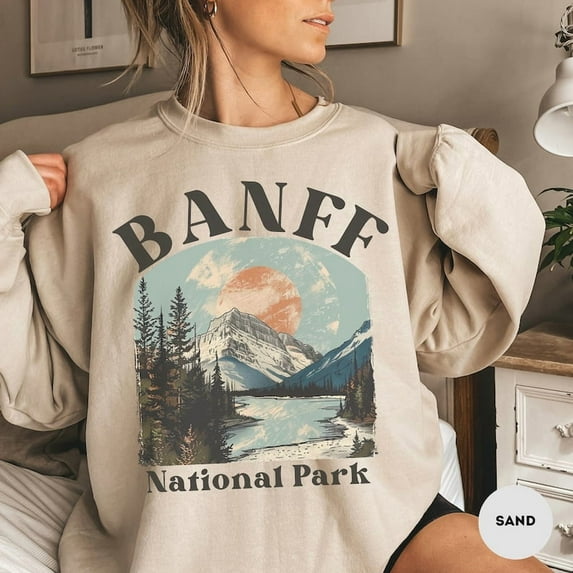 Banff National Park Sweatshir,Banff Vacation Sweater, Canada Sweatshirt ...
