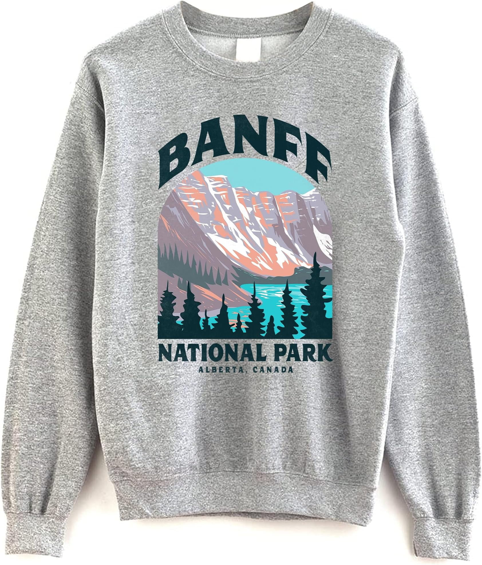 Banff National Park Sweatshirt - Alberta Canada Rocky Mountain Crewneck ...