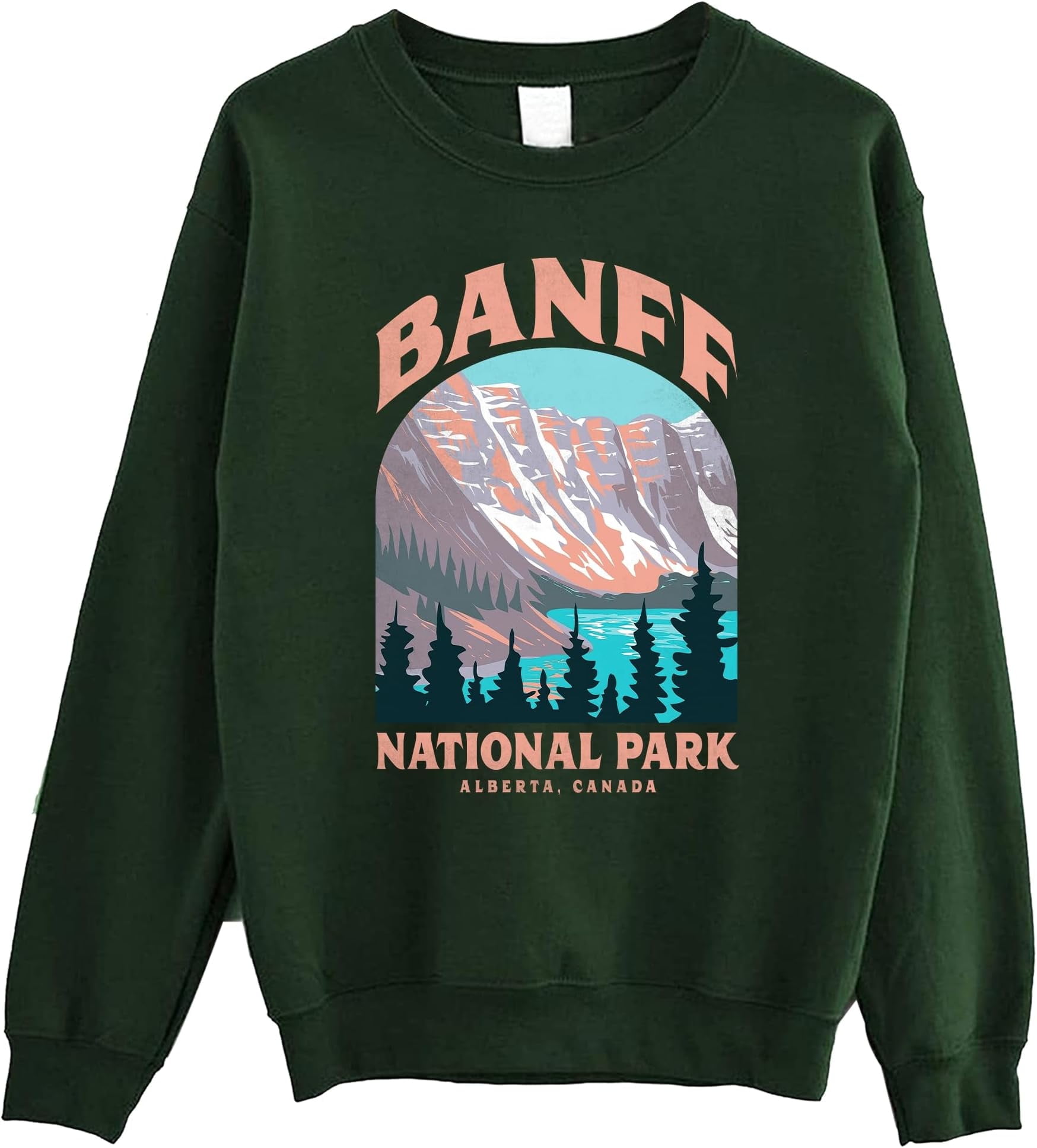 Banff National Park Sweatshirt - Alberta Canada Rocky Mountain Crewneck ...