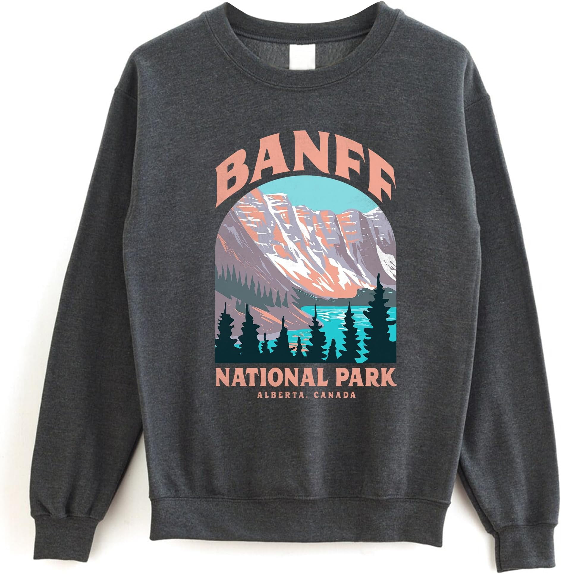 Banff National Park Sweatshirt - Alberta Canada Rocky Mountain Crewneck ...
