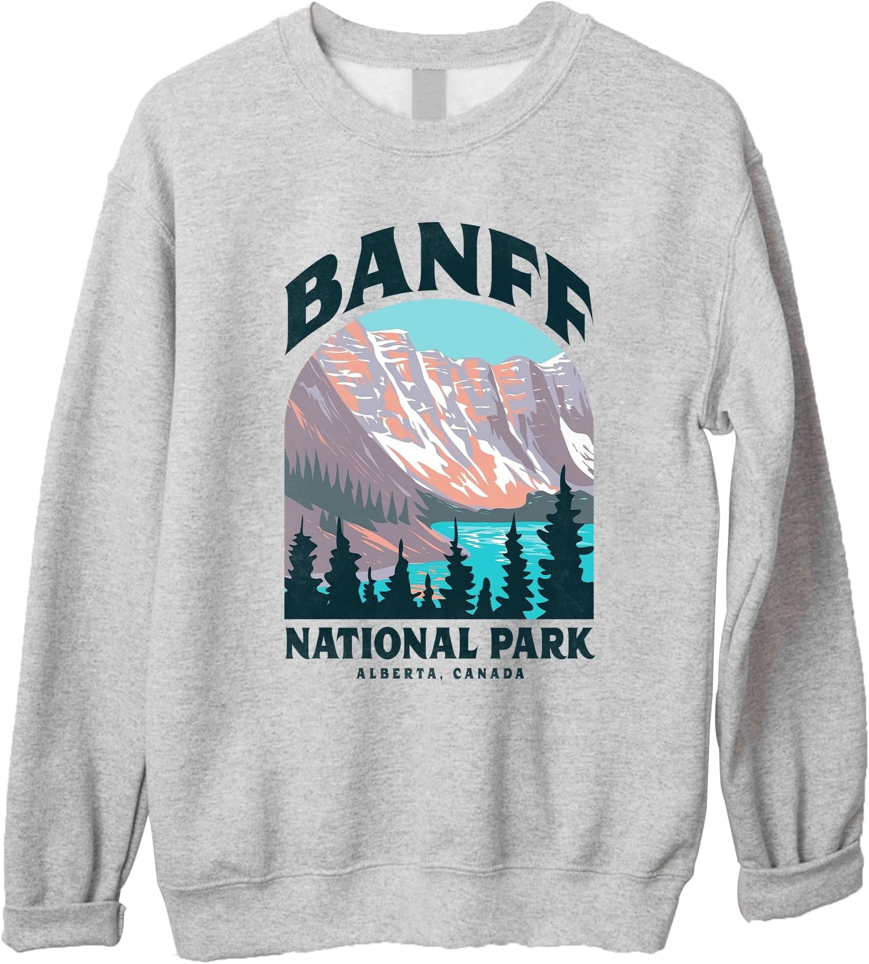 Banff National Park Sweatshirt - Alberta Canada Rocky Mountain Crewneck ...