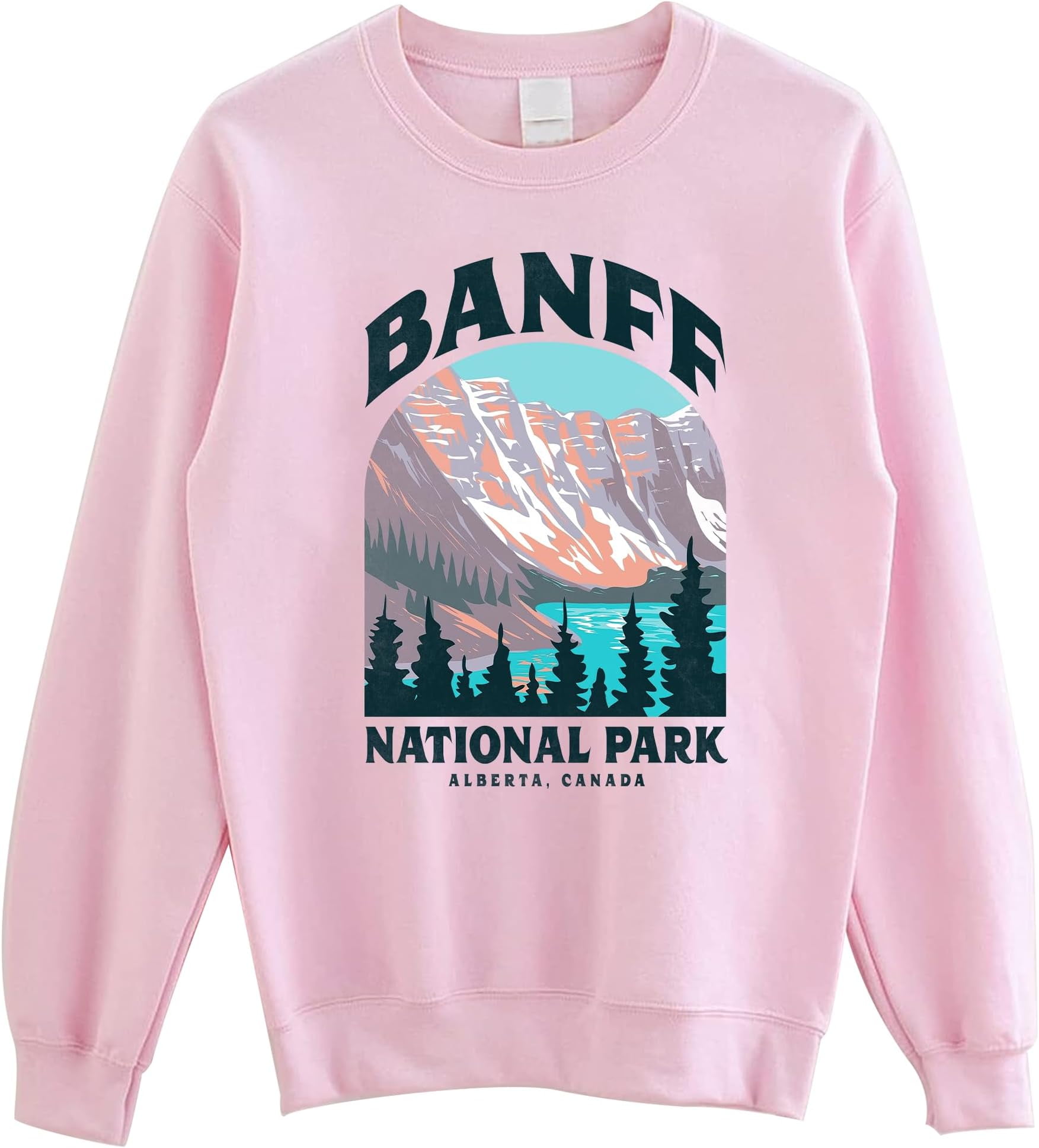 Banff National Park Sweatshirt - Alberta Canada Rocky Mountain Crewneck ...