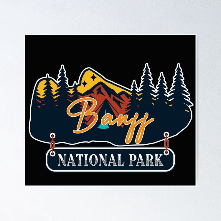 Banff National Park UNFRAMED Poster, 12x18 - Walmart.com