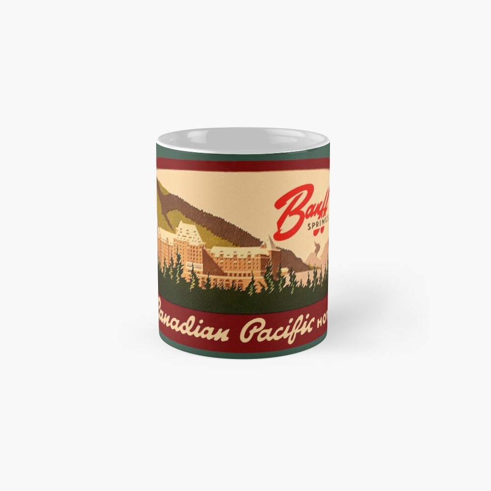 Banff Springs Hotel Alberta Vintage Travel Decal Classic Mug - Walmart.com