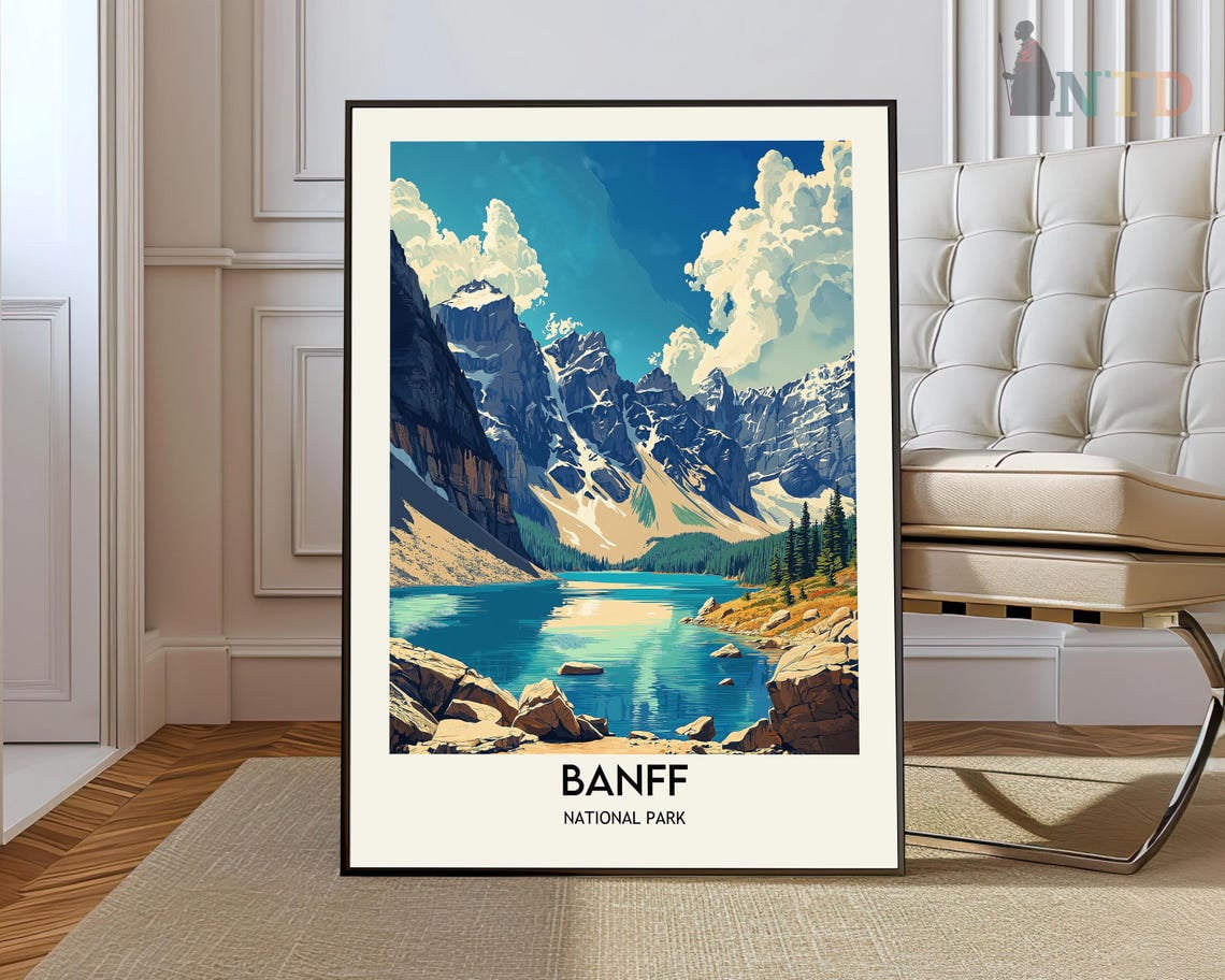 Banff Travel Wall Art, Alberta Wall Art, Banff National Park Poster ...