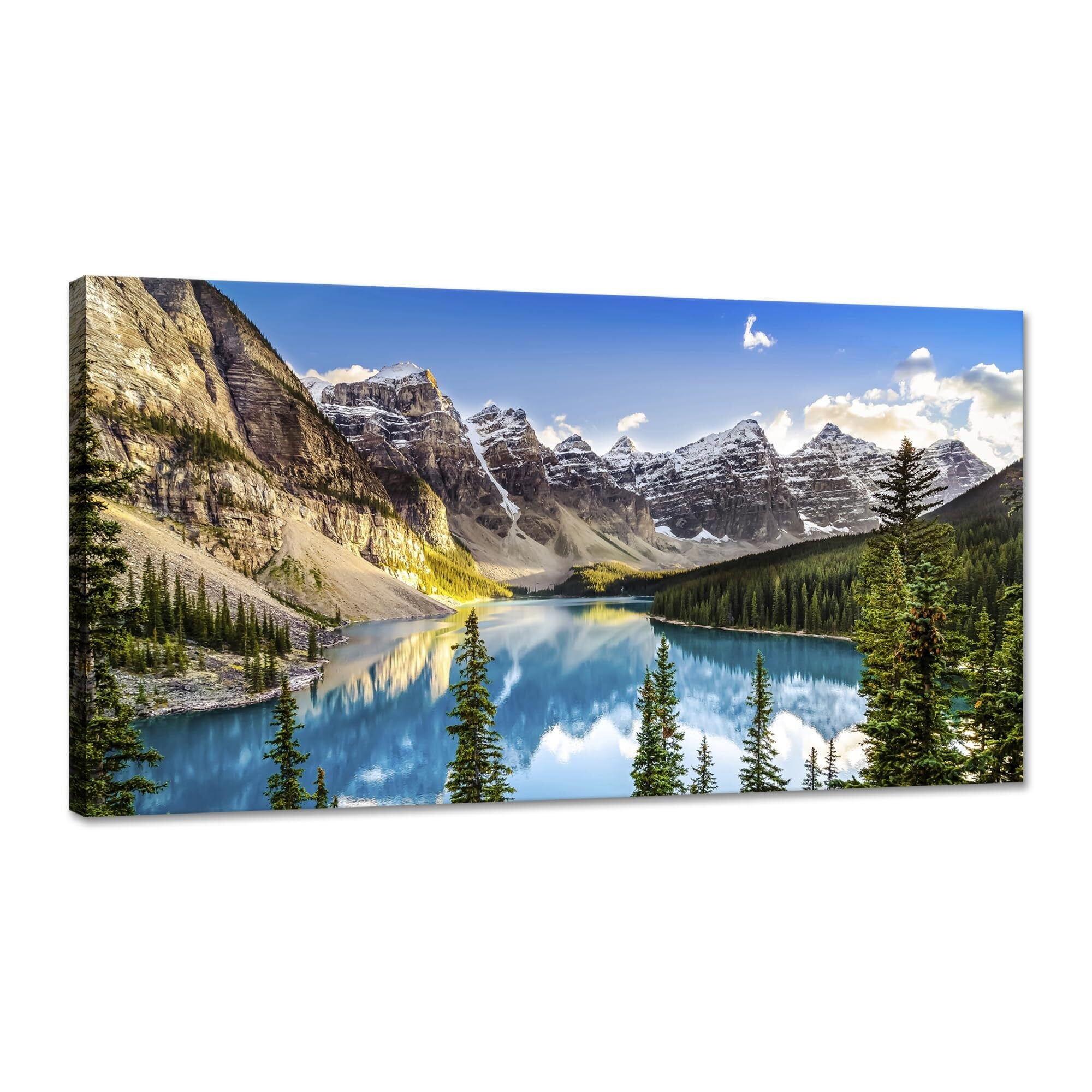 Banff canvas Colorado Wall Art Moraine Lake Picture and Snow Mountain ...