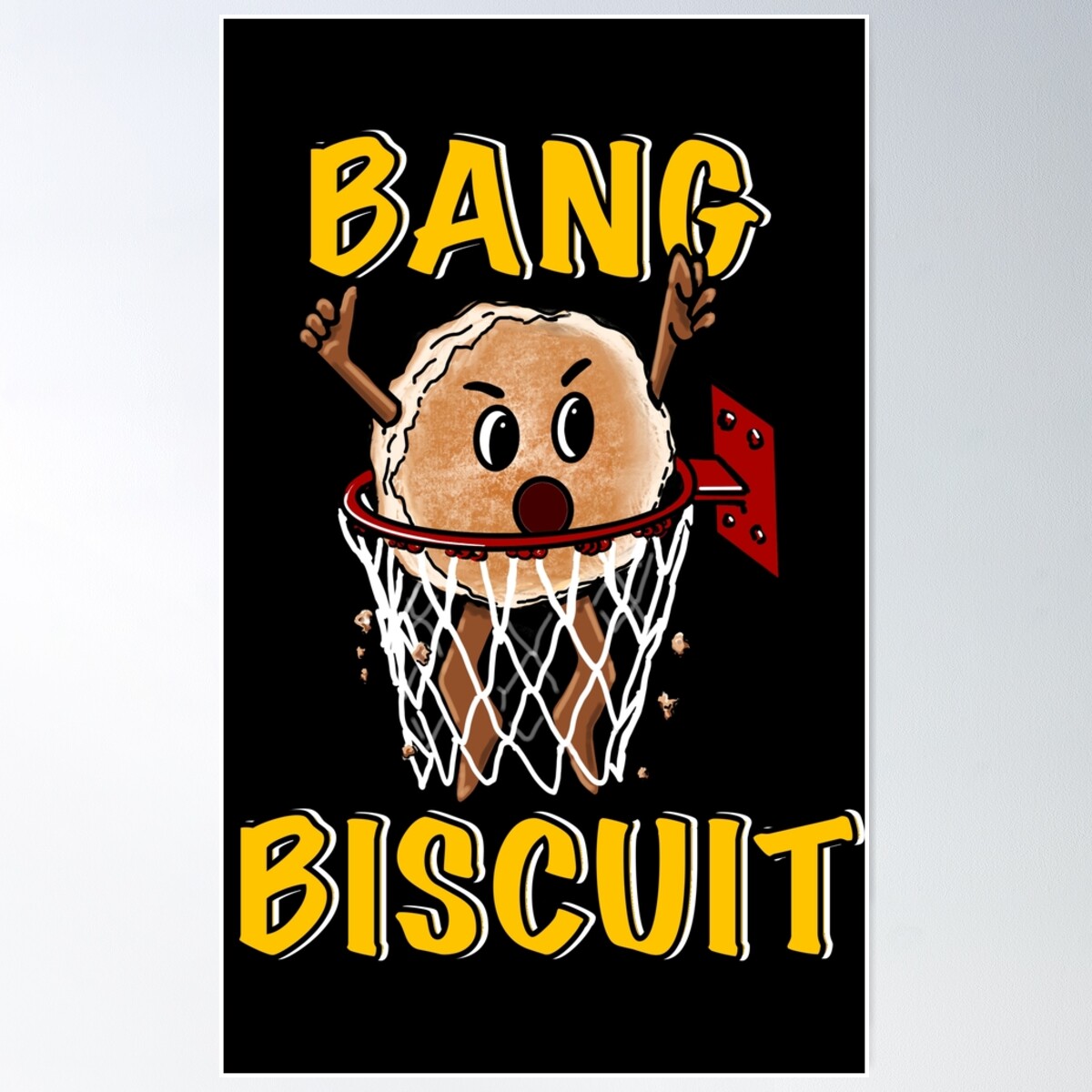 Bang Biscuit (Score) Poster Wall Art, Modern Wall Decor, 8x12 UNFRAMED ...