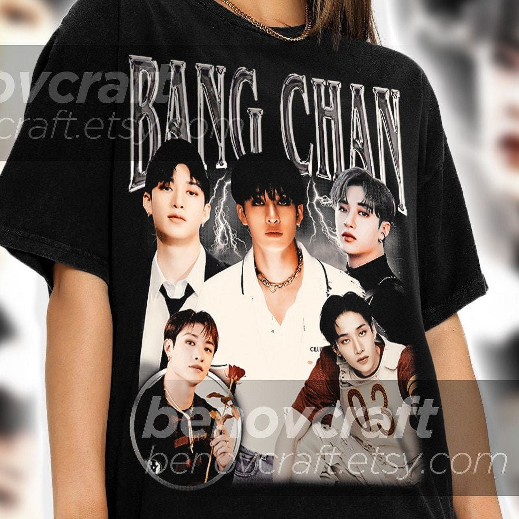 Bang Chan Retro 90s Kpop T-Shirt: Gift For Fan - Walmart.com