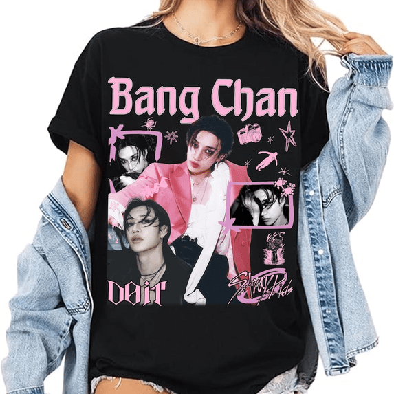 Bang Chan Stray Kids K-Pop Graphic T-Shirt, It Tape Do It Unisex Casual ...