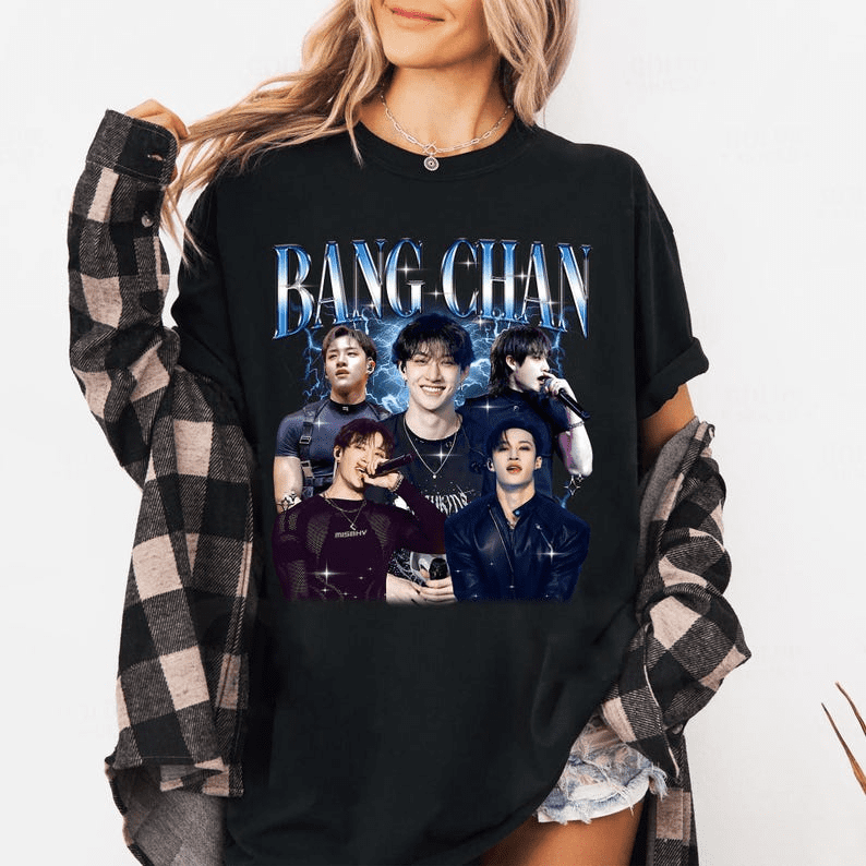 Bang Chan Stray Kids Kpop Unisex Graphic T-Shirt - Walmart.com