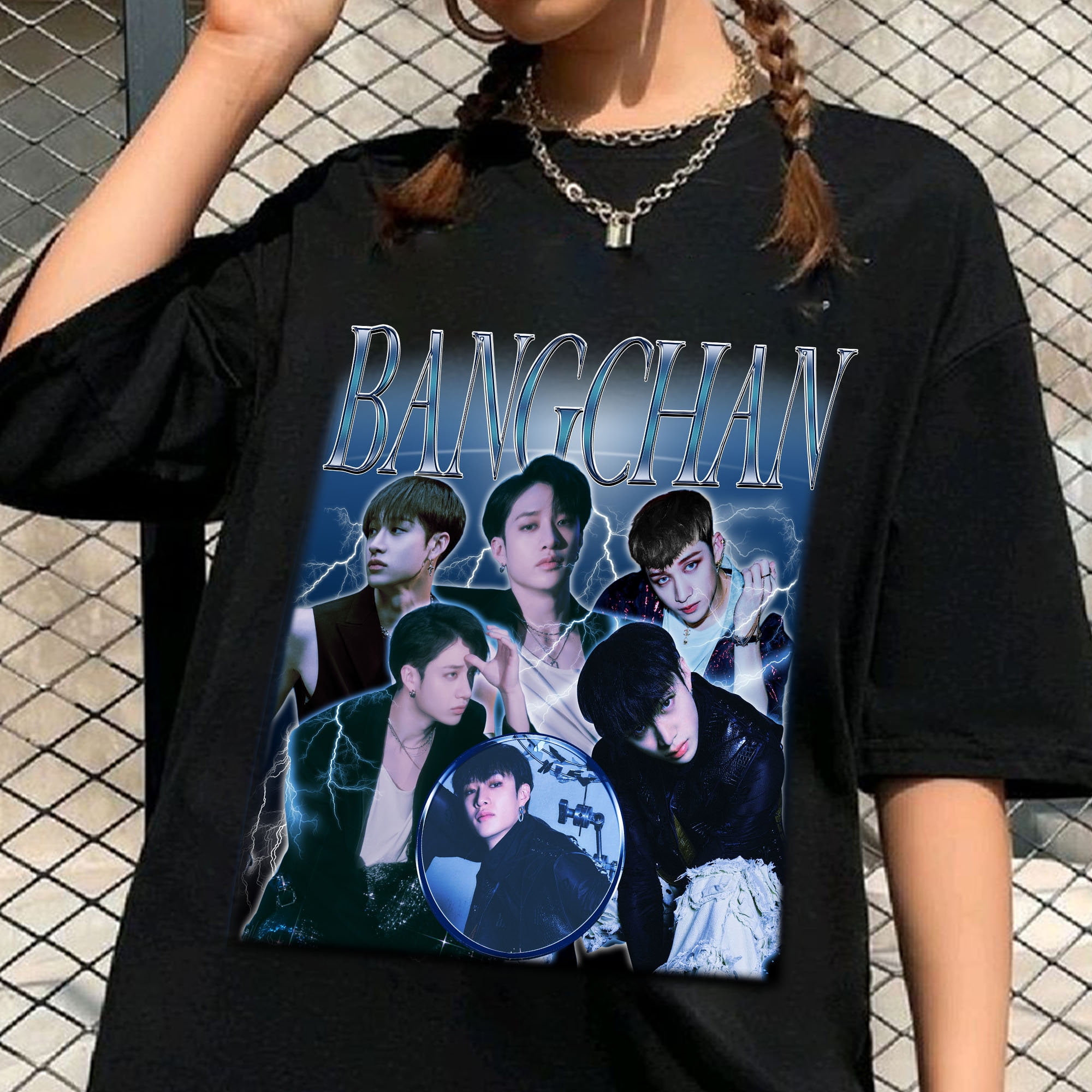 Bang Chan Stray Kids Vintage Retro Bootleg Tee, Stray Kids Kpop Shirt ...