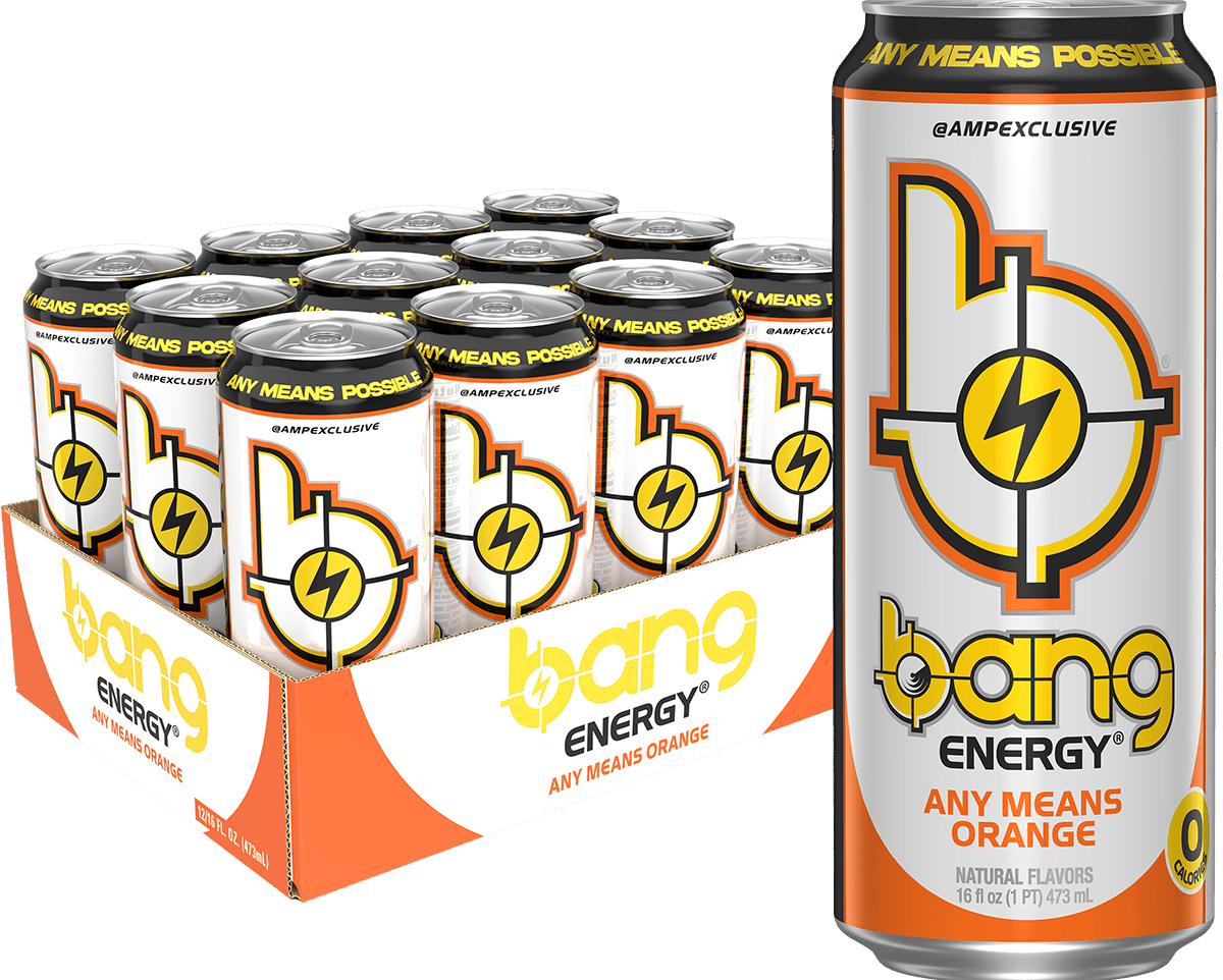 Bang Energy Drink, Any Means Orange, 16 fl oz, 12 Cans - Walmart.com