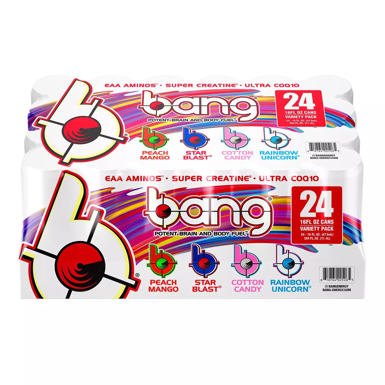 Bang Energy Drink with Super Creatine Variety Pack, 16 Ounce (24 Pack ...