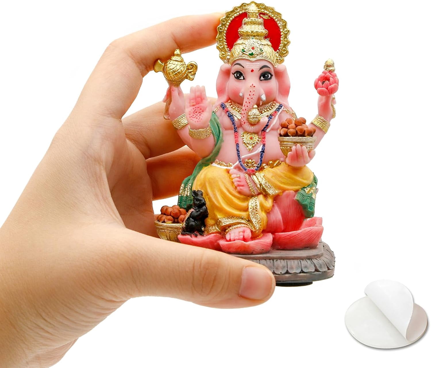 BangBangDa Ganesha for Car Dashboard Decor - 4.1" H Hindu God Lord ...