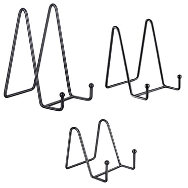 IBosins 5 Pack 8 HMF23 Inch Plate Holder Display Stands, Large Metal ...