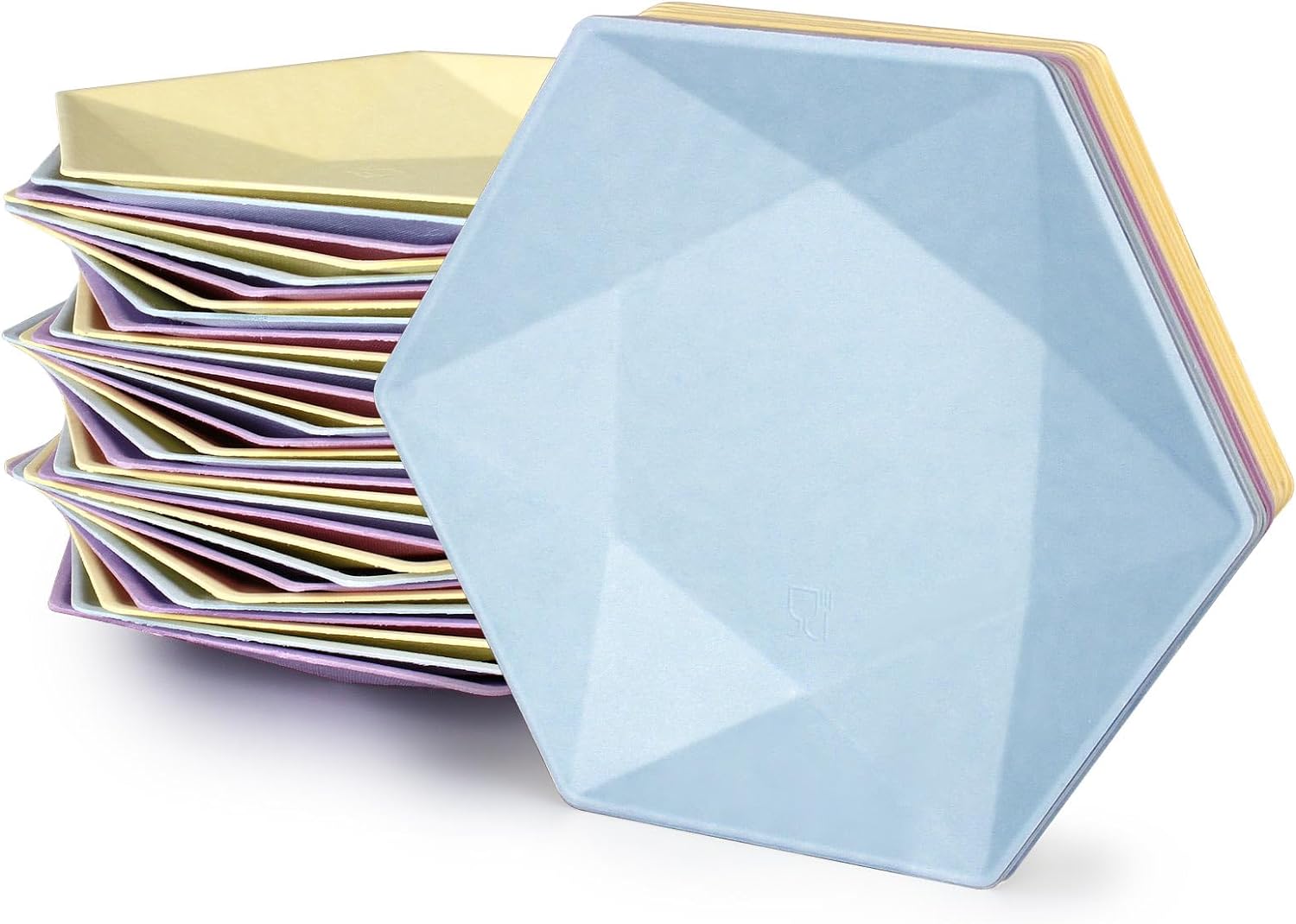 BalsaCircle 25 White Blue 8" Floral Disposable Dessert Paper Plates ...