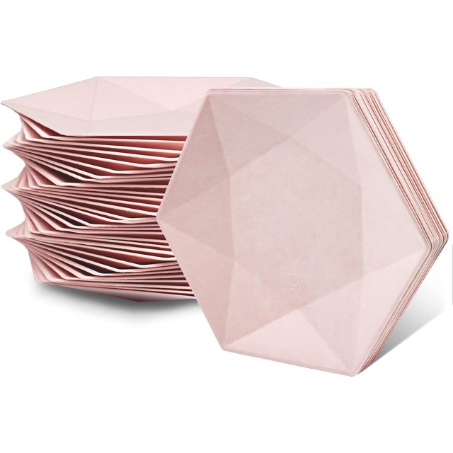 BangShou 8" Pink Paper Dessert Plates Party Heavy Duty Plates ...
