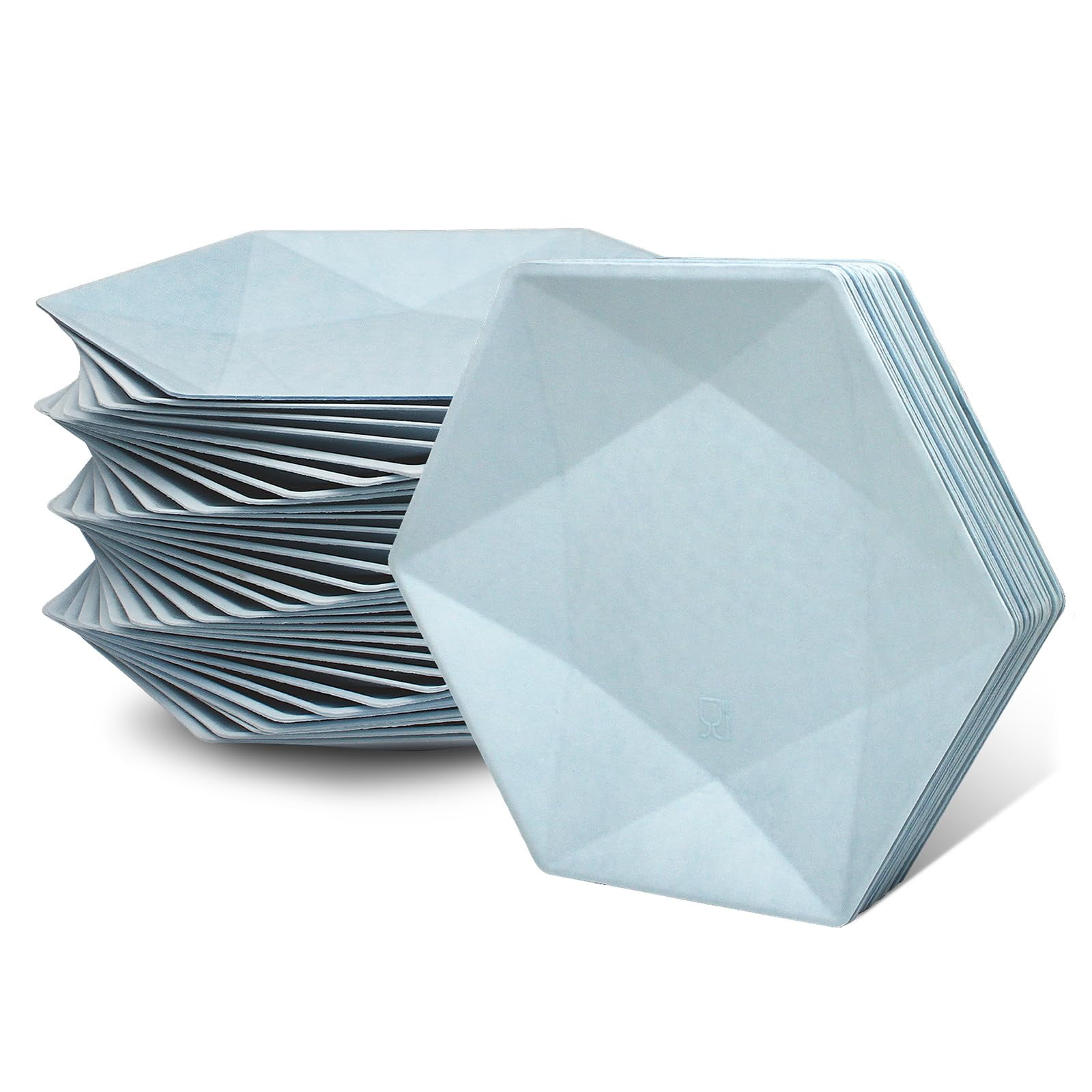 BangShou Disposable Paper Plates, DHF10 30 Pack 8 inch Compostable ...