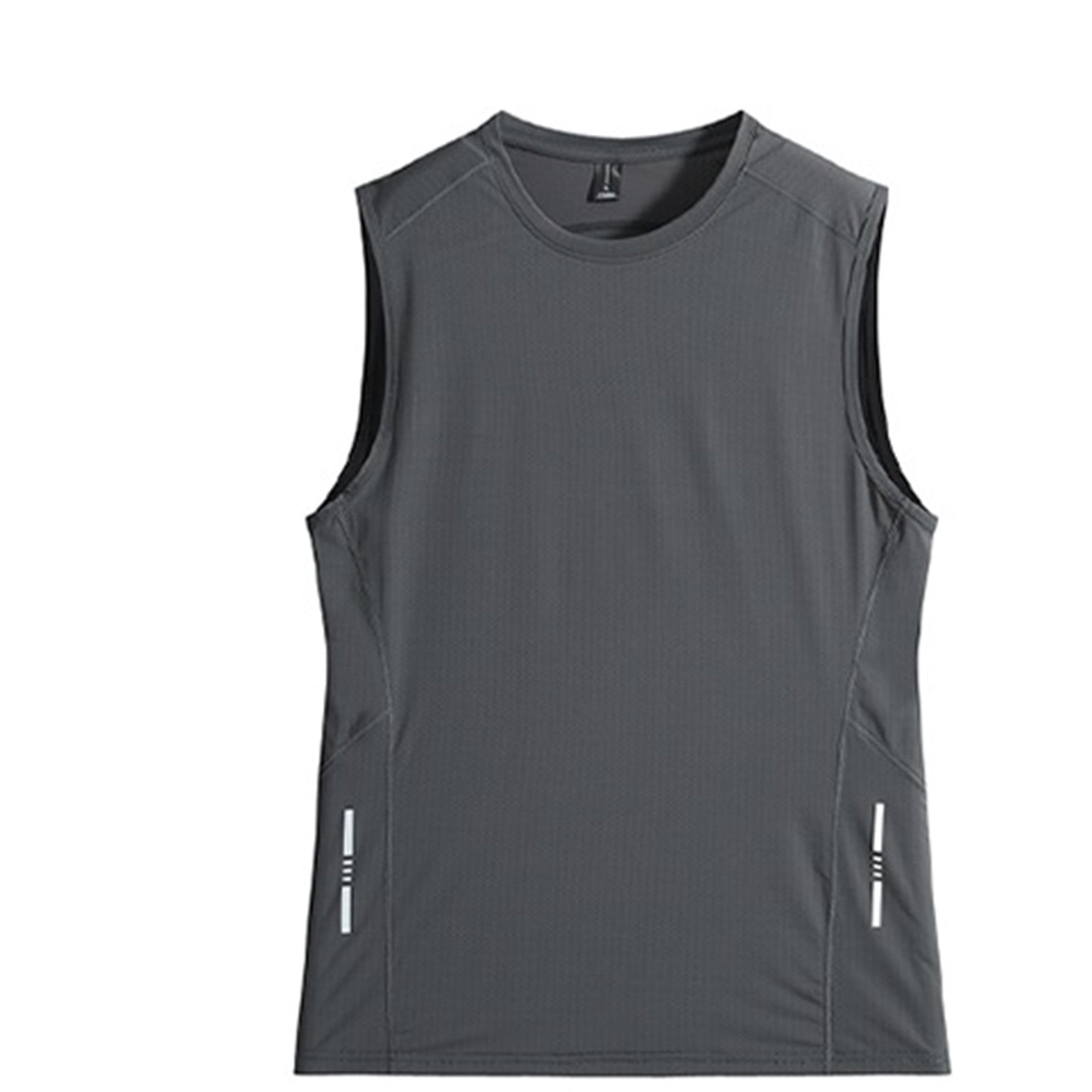 BangWanChi Big & Tall Men Tank Tops Fashion Casual Solid Color Close ...