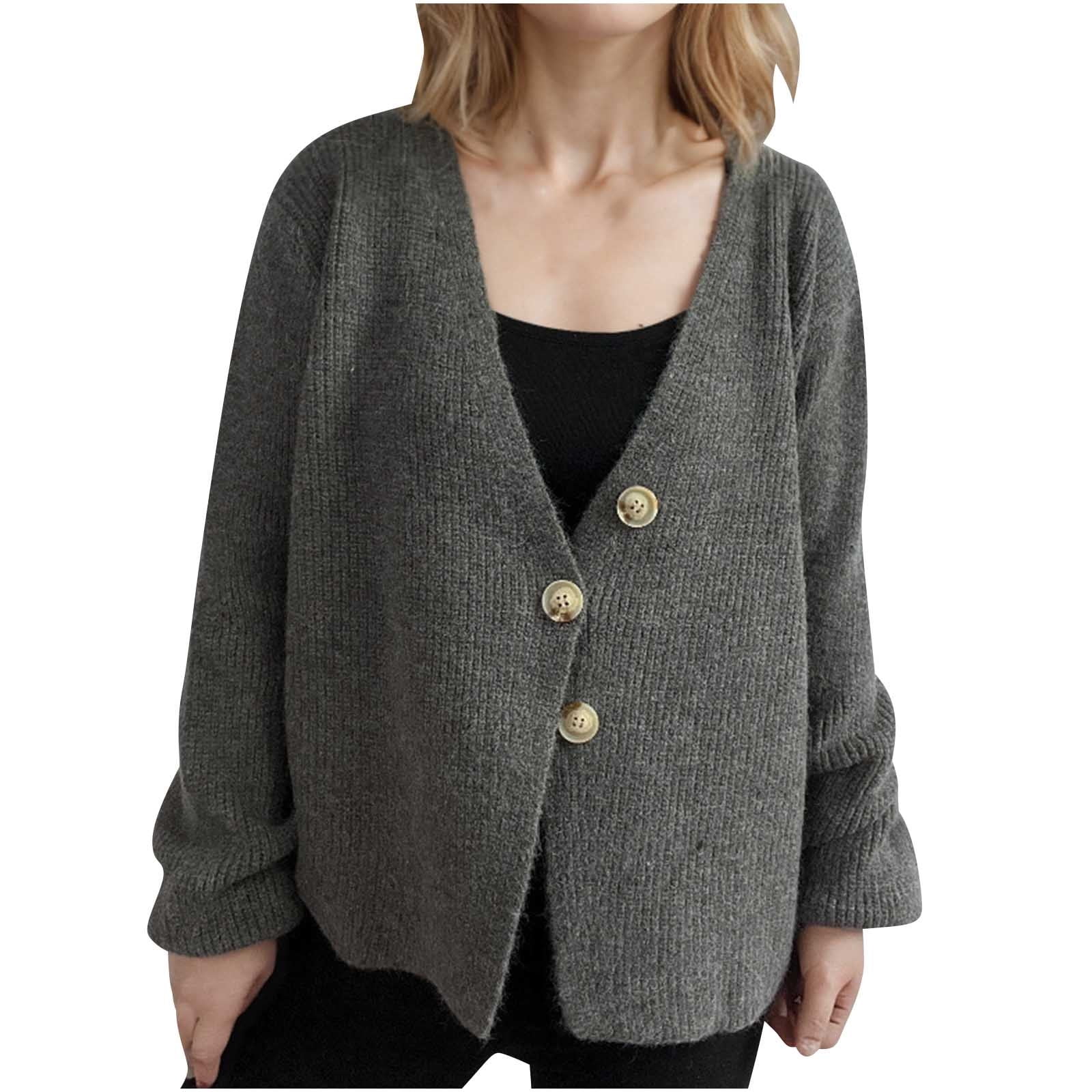 BangWanChi Cardigan Sweaters for Women Lightweight Women's Long Sleeved ...