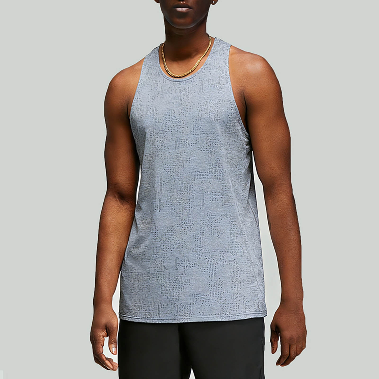 BangWanChi Men's Sports Mesh Ventilation Round-Neck Pullover Style ...