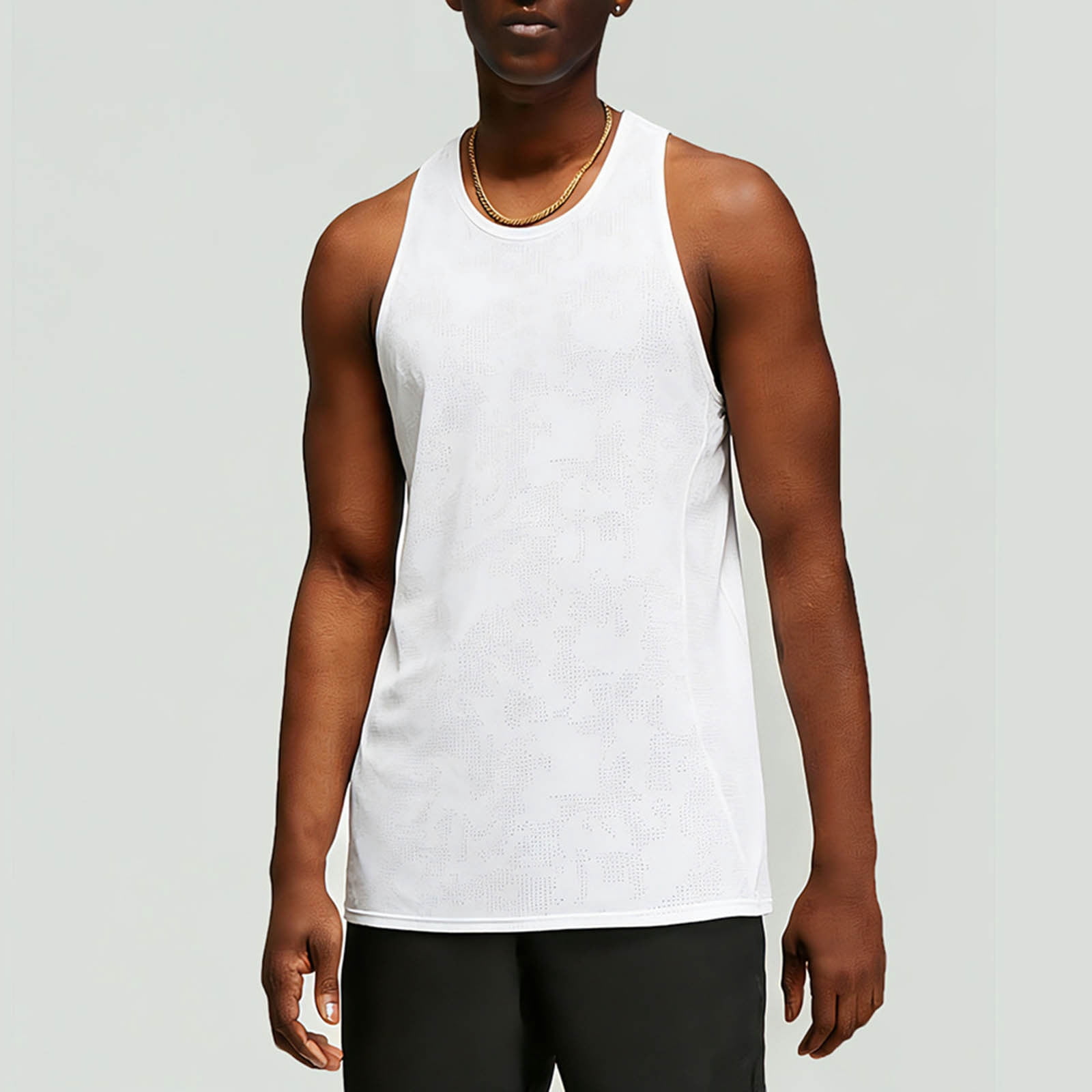BangWanChi Men's Sports Mesh Ventilation Round-Neck Pullover Style ...