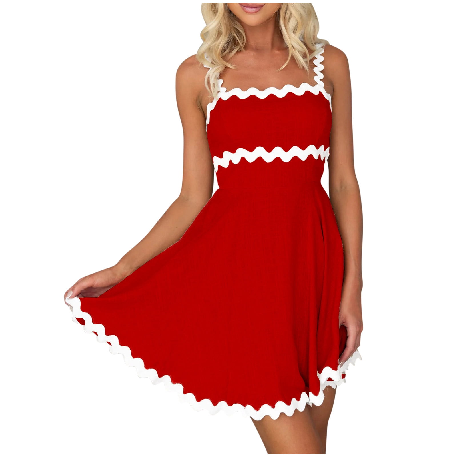 BangWanChi Sundresses for Women 2025 Trendy Fashion Women Summer Casual ...