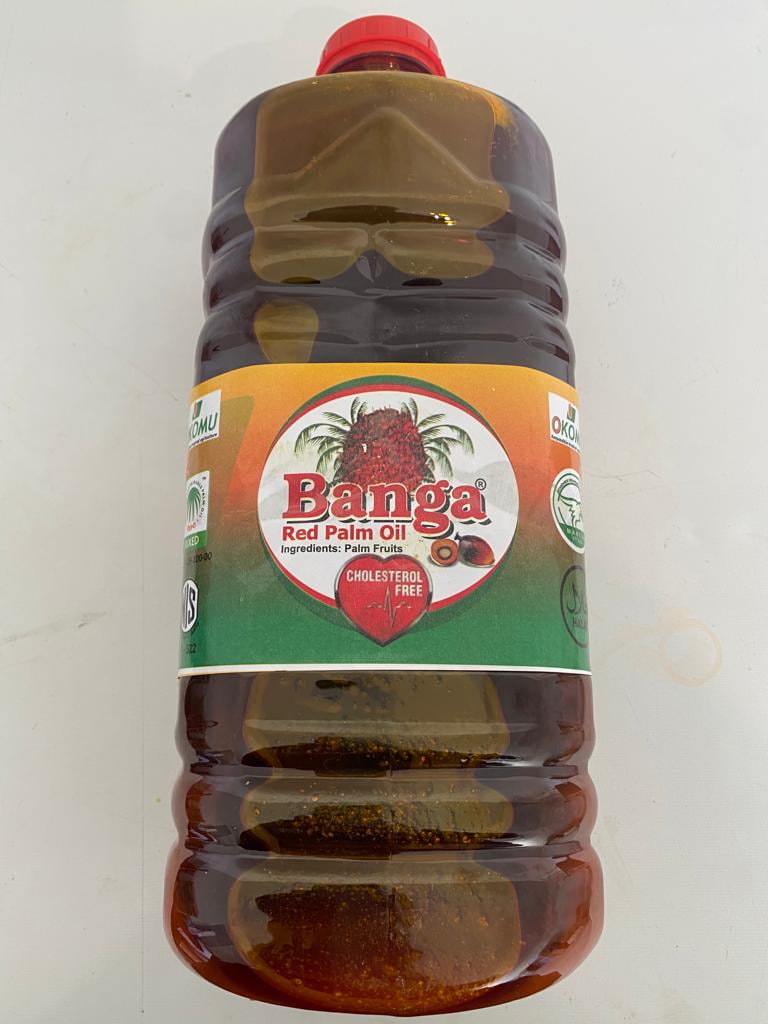 Banga Red Palm Oil, 4 Liters, Cholesterol Free - Walmart.com