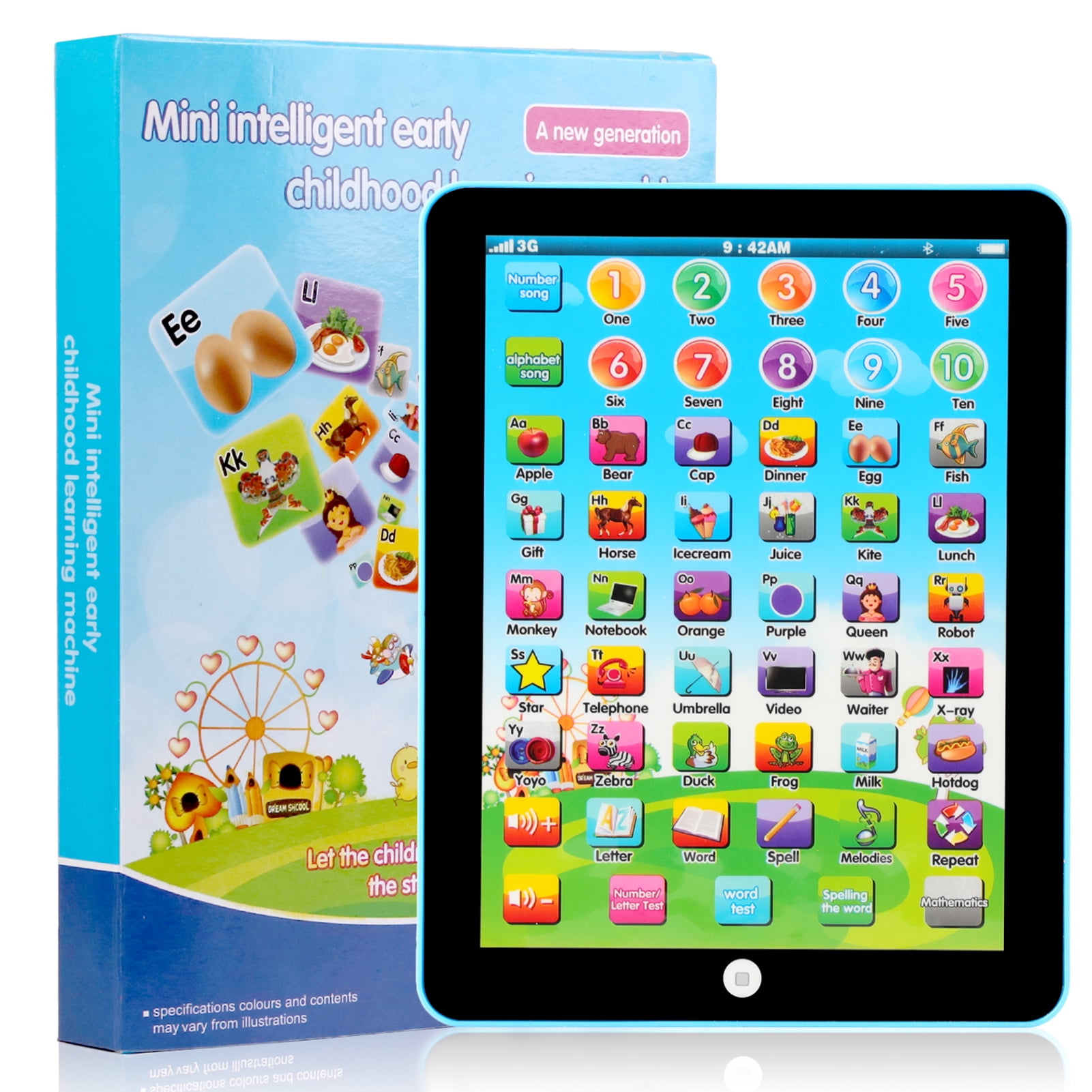 Educational Tablet Toy for Babies, Boys and Girls, 1-6 Years Old ...