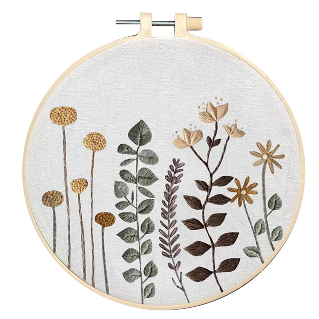 Bangcool Embroidery Stamped Set DIY Flower Pattern Cross Stitch Kit ...