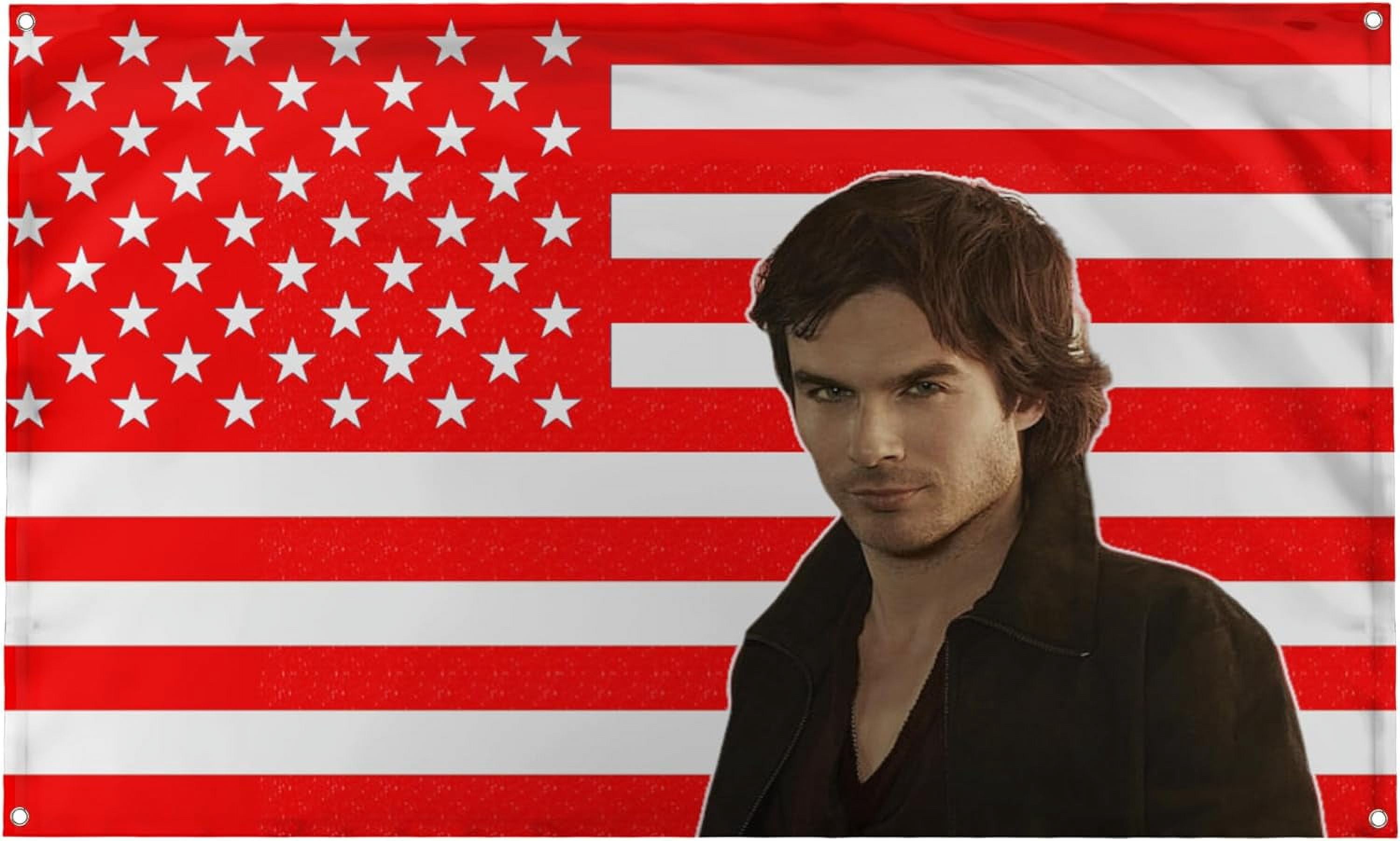 Red Vampire Flag TV Show Ian Somerhalder Motivational Inspirational ...