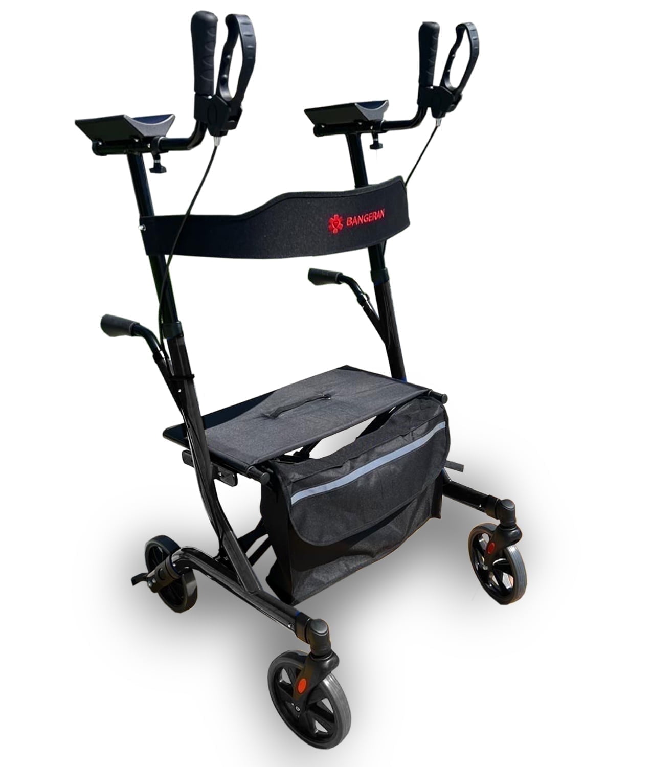 Bangeran BreezeStride Outdoor Rolling Walkers for seniors with seat, 12 ...