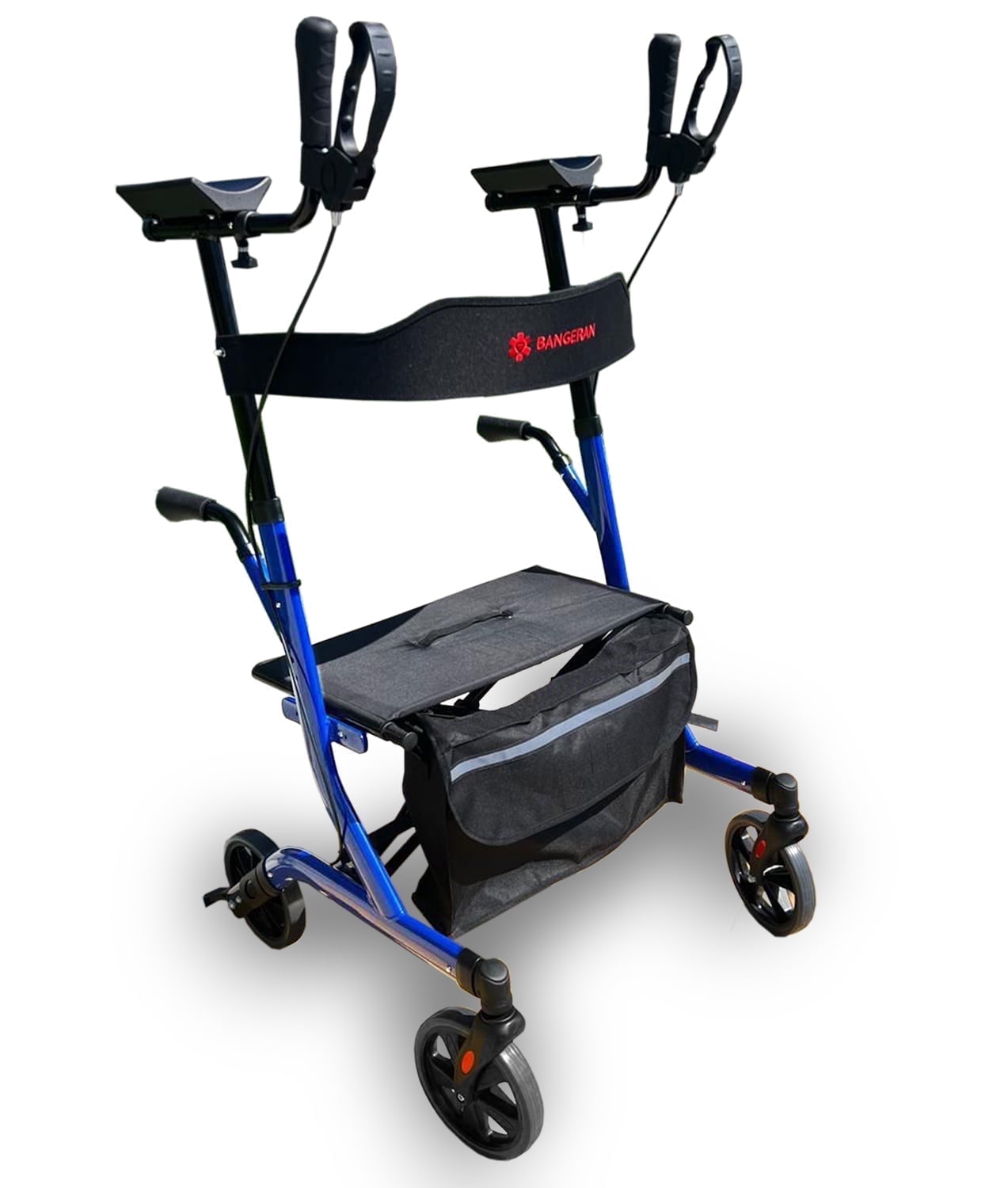 Bangeran BreezeStride Rolling Walkers for seniors with seat, 8" Non ...
