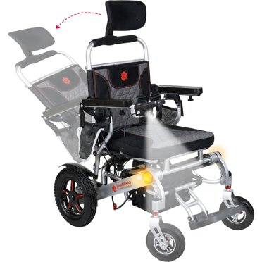 Rubicon Lightest, (only 30lbs) Foldable Electric Wheelchair, Travel ...