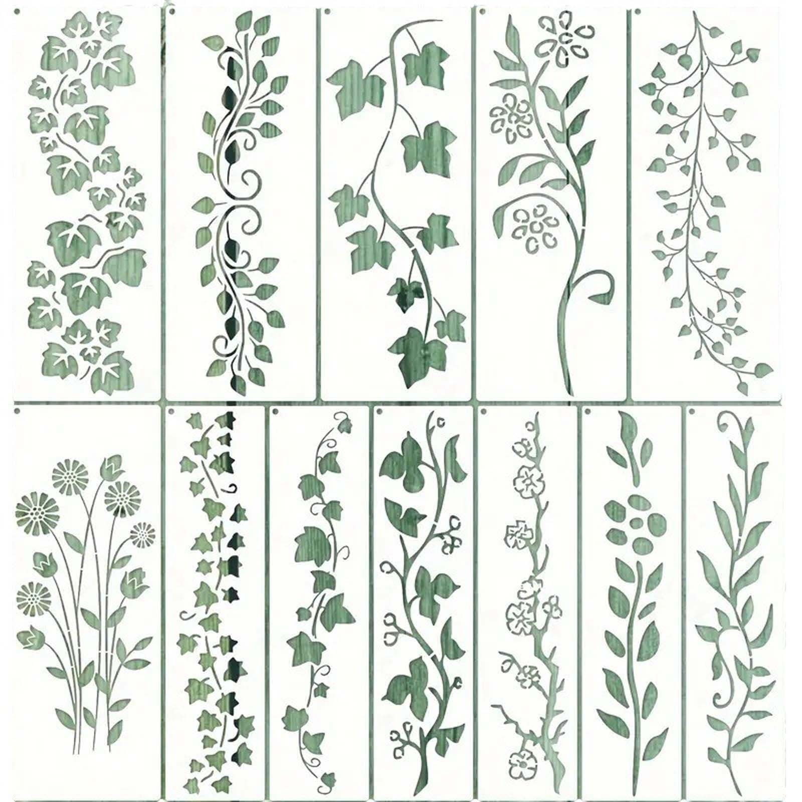Banghong 2024 New Garden Fence Large Flower Stencils DIY Decoration ...
