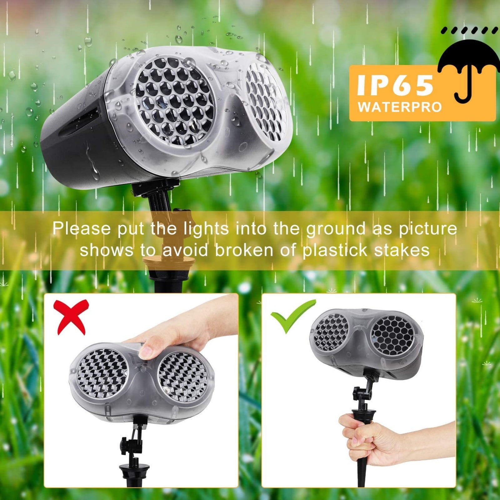 Banghong Christmas Light Projector, Double Head Upgrade Rotating ...