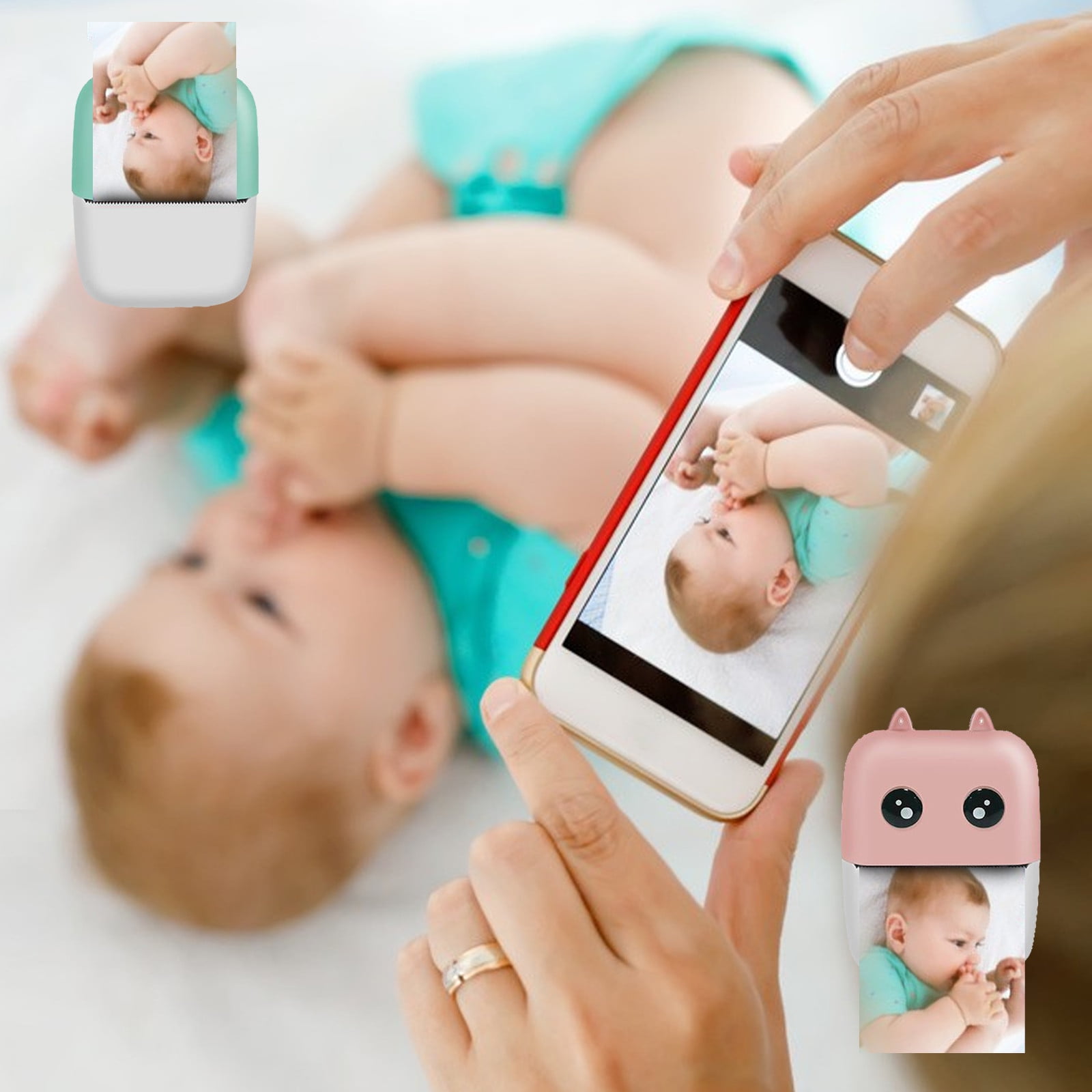 Banghong Mini Pocket Printer, Gifts for Kids, Portable Thermal Printer ...