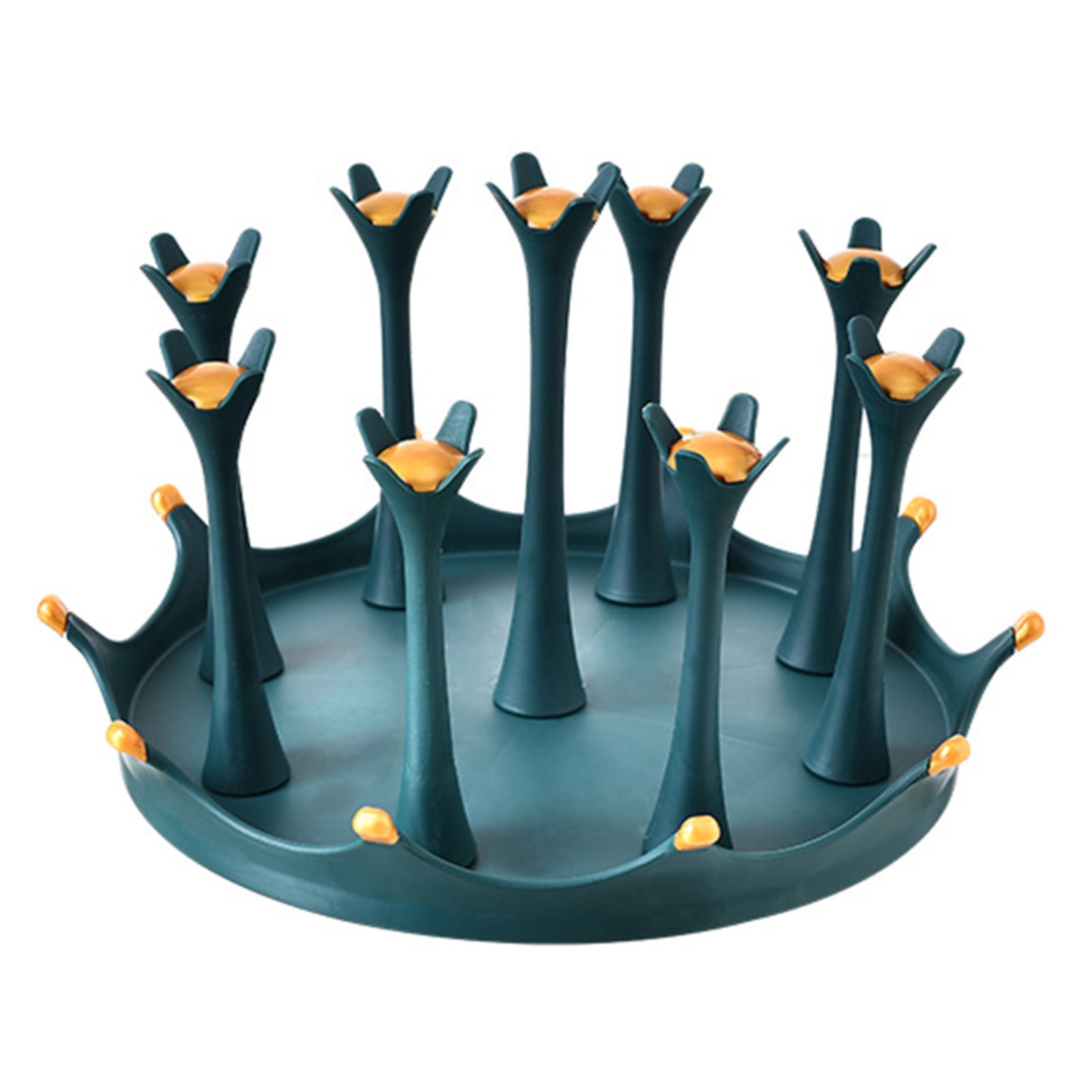 Banghong Rotating Glass Cup Drying Rack, Glass Table Cup Holder, Swan ...