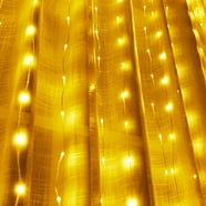 9.8x9.8ft Window Curtain String Lights, EEEkit 300 LED Plug-in Fairy ...