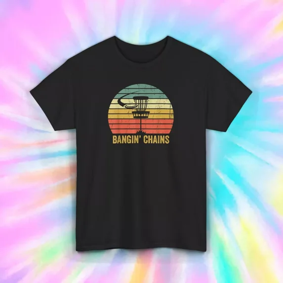 Bangin' Chains Disc Golf Shirt Funny Retro Style Disc Golf Gift ...