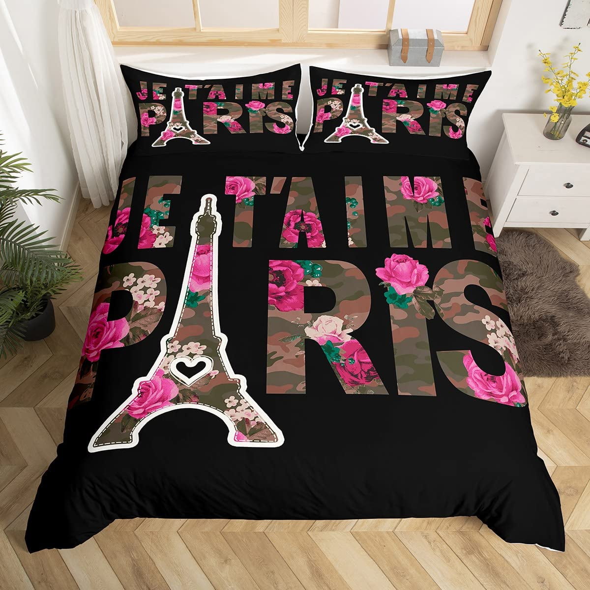 Bangkok Cityscape Print Bedding Set 3pcs for Kids Boys Bangkok Night ...