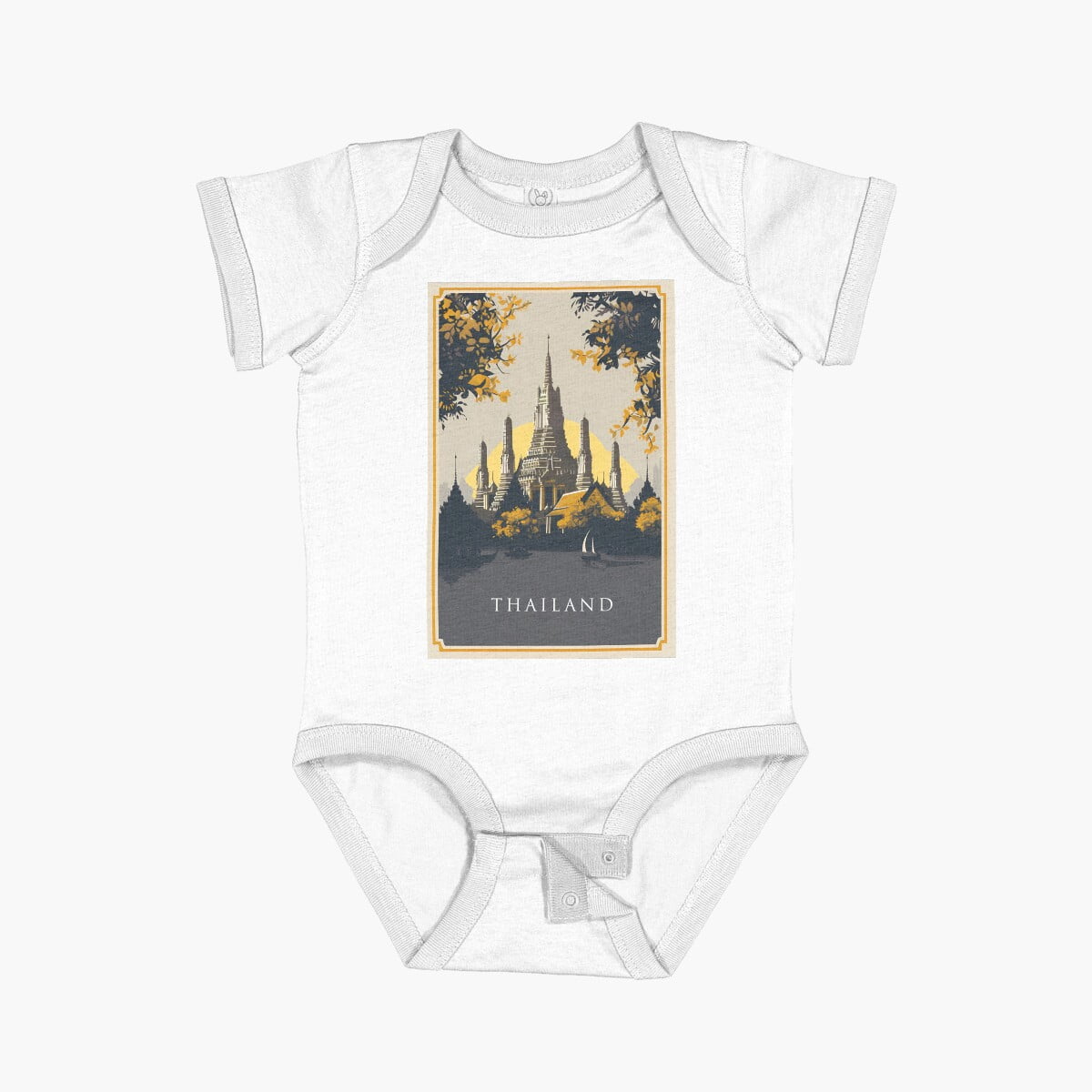 Bangkok Eternal: Illustrated Memories Short Sleeve Baby One-Piece - 391 ...