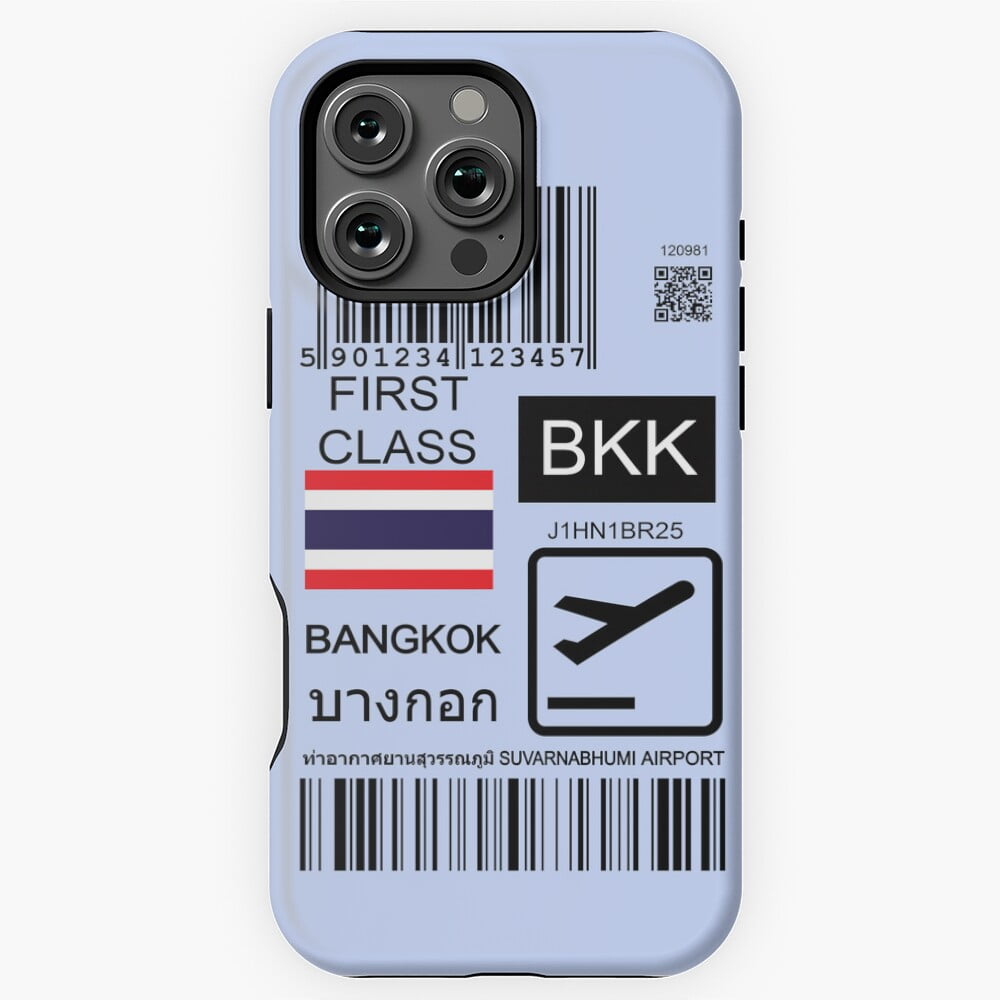 Bangkok Suvarnabhumi Airport Luggage iPhone Case 11 12 13 14 15 16 17 Pro Max - Walmart.com