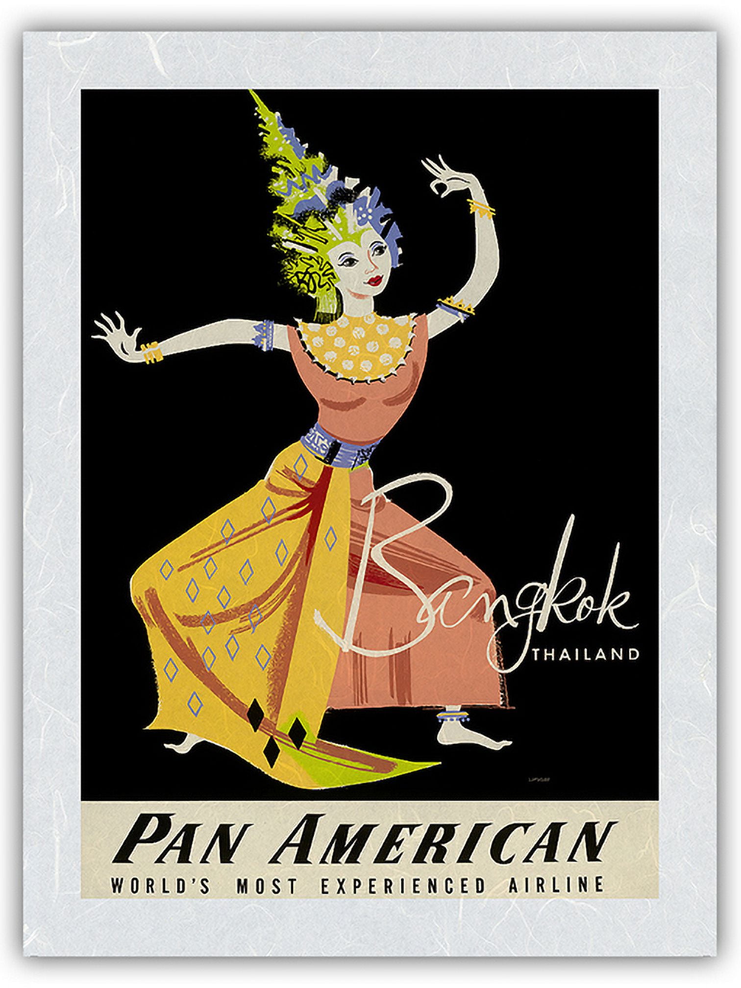 Bangkok Thailand - Pan American World Airways - Thai Woman Classical ...