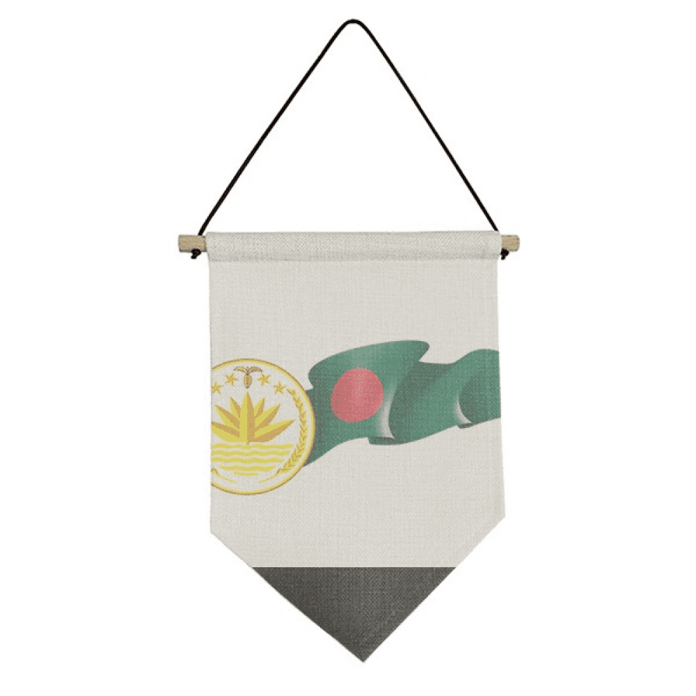 Bangladesh National Emblem Country Canvas Flag Hanging Wall Art Decor ...