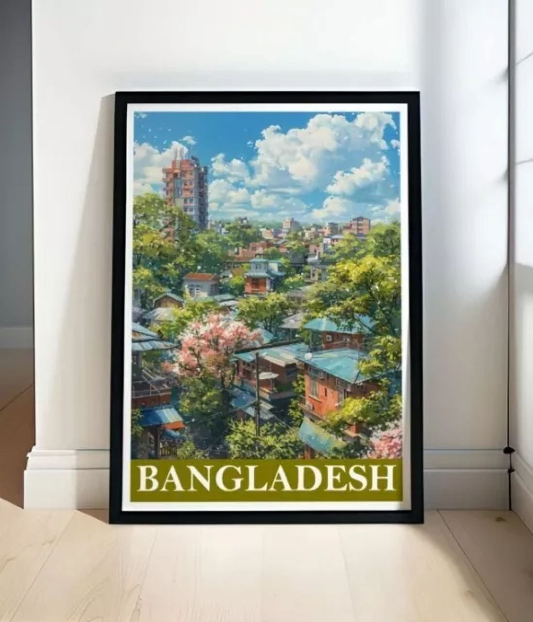 Bangladesh Wall Art - Bangladesh Colorful Wall Decor NO FRAMED POSTER ...