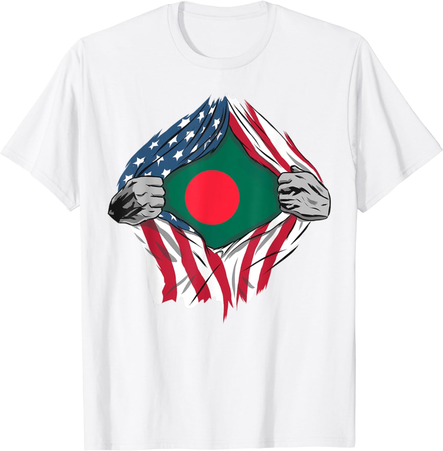 Bangladeshi American Blood Inside Me - Country Flags T-Shirt - Walmart.com