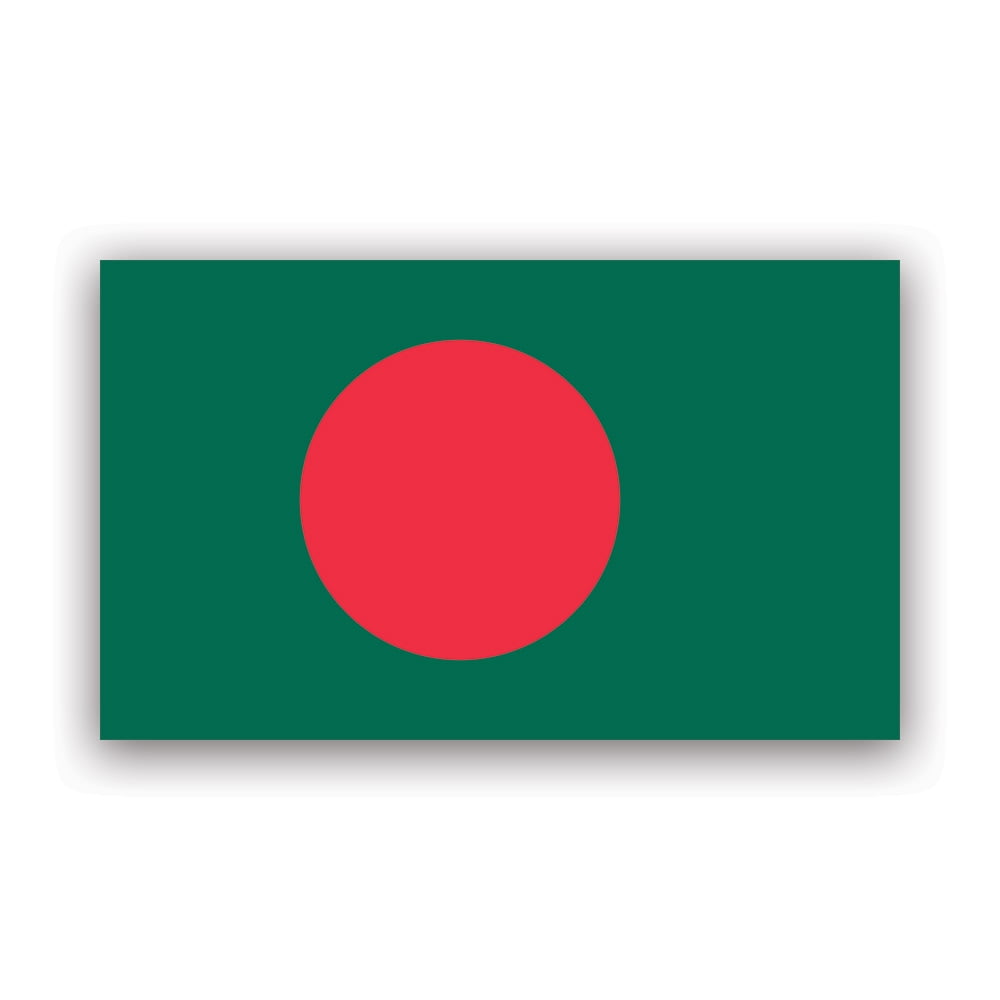 Bangladeshi Flag Sticker Decal - Self Adhesive Vinyl - Weatherproof ...
